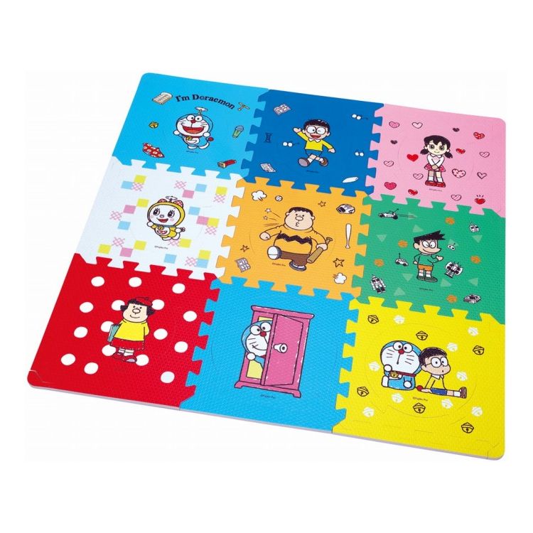 【商品詳細】あそべるジョイントパズルマット！マット9枚／サイドパーツ8枚／コーナーパーツ4枚汚れても拭くだけでお手入れ簡単！床面の汚れやキズ防止に。転んだ際の衝撃を軽減します。取り外し可能！スペースに合わせて組み合わせ自由！真ん中部分は外し...