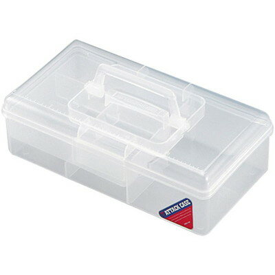 【商品説明】●コンパクトで持ち運びに便利なケース。●カラーは内容物が見やすいナチュラルカラーで、収納に便利なトレー付き。●商品サイズ：145×270×85mm ●重量：300g ●材質：ポリプロピレン ●生産国：日本※メーカーの都合によりパ...