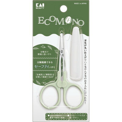 【商品説明】●鼻毛、ムダ毛のお手入れに。●薄刃のセーフティハサミ。●樹脂と金属部に分解できるので分別廃棄しやすい。●キャップ付きで携帯や保管に便利！●日本製。●サイズ(約)：96×52×10mm●重量(約)：8g●材質：刃部/ステンレス刃物...