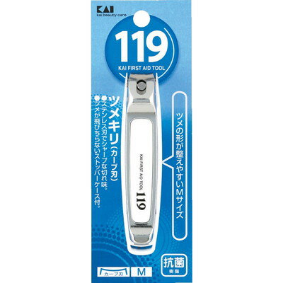 【商品説明】●ステンレス刃でシャープな切れ味。●ツメの形が整えやすいカーブ刃Mサイズ。●パッケージサイズ：140×50×20mm●重量：66g※メーカーの都合によりパッケージ、内容等が変更される場合がございます。当店はメーカーコード（JAN...