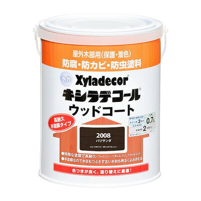 【商品説明】●木材保護塗料のトップブランド「キシラデコール」の水性半造膜タイプ●表面に膜を作り、着色する「造膜性能」と、内部に浸透し保護する「浸透性能」を兼ね備えた半造膜タイプ●「柔軟性」「通気性」「密着性」に優れた塗膜が表面を保護。浸透し...