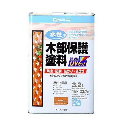 【商品説明】●木目をいかしたまま表面に塗膜を作らず着色するので、木材の持つ自然な風合いを引き立たせます。●木材保護成分も配合されているので防虫・防腐・防カビ・防藻・UVカット効果を発揮します。●臭いが少なく、乾燥も速く、使いやすい水性タイプ...