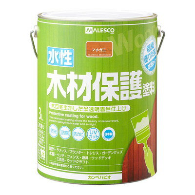 【商品説明】●木目をいかしたまま表面に塗膜を作らず着色するので、木材の持つ自然な風合いを引き立たせます。●木材保護成分も配合されているので防虫・防腐・防カビ・防藻・UVカット効果を発揮します。●臭いが少なく、乾燥も速く、使いやすい水性タイプ...