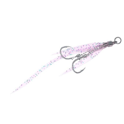 【商品説明】●スプリットリング搭載で様々なメタルジグに装着OK（リア装着推奨）。●カンタン巻くだけ「タイラバ感覚メタルジグ」に早変わり。●まるで生きてる「くねくねアクション」発動！揺れ動くネクタイが青物はもちろん、根魚、真鯛、フラットフィッ...