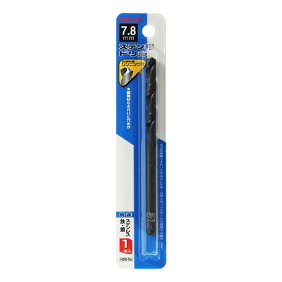 【商品説明】●先端研磨シンニング刃。●コバルトハイス鋼を使用。●ステンレスなどの難削材に最適。●サイズ（mm）：115×7.8×7.8●質量（g）：31●適応材：軟鉄・鋳鉄・鉄鋼・ステンレス鋼●入数：1本●穴あけ可能深さ：ドリル径の5倍まで...