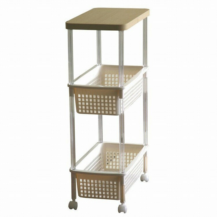 【商品説明】●清潔感ある透明の支柱だからどんな部屋にもぴったり合います。【商品詳細】●限られた空間を有効に活用可能です。●トレーはメッシュだから通気性抜群!!サニタリーでタオルやバスローブの収納。●キッチンでは野菜ストッカーとして乾物・缶詰...