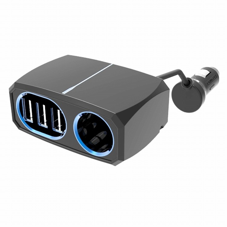 【商品説明】●表裏どちらでも挿せるリバーシブルUSB。【商品詳細】●セパレートソケット1口。●USB-Aポート×3。●出力合計7.2A。●本体サイズ(約):W72×H34×D50mm。●パッケージサイズ(約):W100×H180×D60mm...