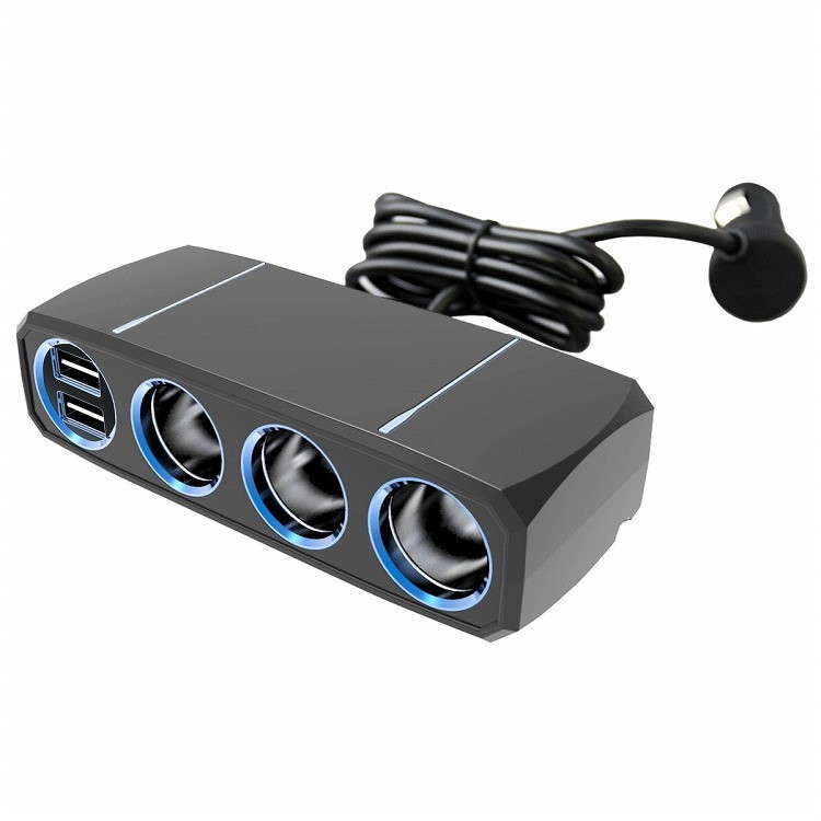 【商品説明】●表裏どちらでも挿せるリバーシブルUSB。【商品詳細】●セパレートソケット3口。●USB-Aポート×2。●出力合計4.8A。●本体サイズ(約):W118×H32×D50mm。●パッケージサイズ(約):W145×H180×D60m...