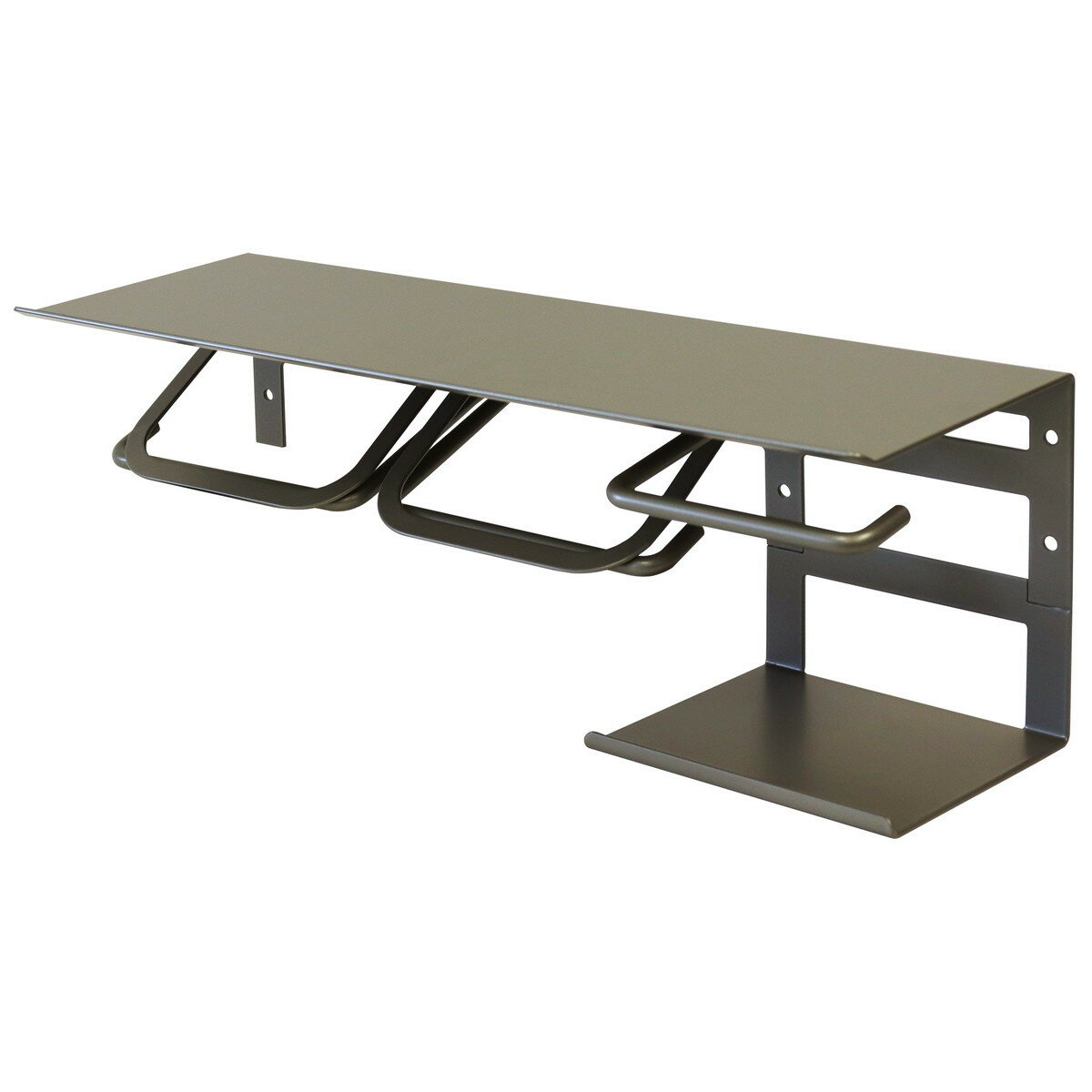 【商品情報】●光沢を少し抑えたマットなアイアンで仕上げており、インテリア性の高いトイレ空間を彩るペーパーホルダーです。●向かって右端には、便利なペーパーストック置きがあります(JIS規格商品収納可能)。●向かって右端には、タオル掛けバーがあ...