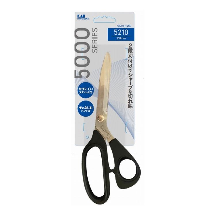 商品説明●手になじみやすいエラストマー製ハンドル。●二段刃付けでシャープな切れ味。●サビにくいステンレス刃物鋼。●裁ちばさみ(ラシャばさみ)。●材質:刃/ステンレス鋼、ハンドル/エラストマー●商品サイズ；265×85×15.5mm●重量：1...