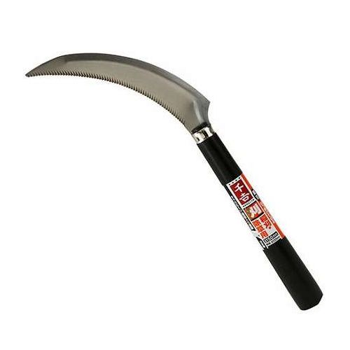 【用途】●稲刈り・除草作業用。【商品説明】●先端まで鋸目を切った先細の鋸鎌です。●鋸の先端まで目を切り、かつ先を可能な限り尖らせた鋸鎌です。●先まで目を切る事で、先端を使った細かな除草作業にも使えます。●特殊な刃先の形状ですべるような軽い切...