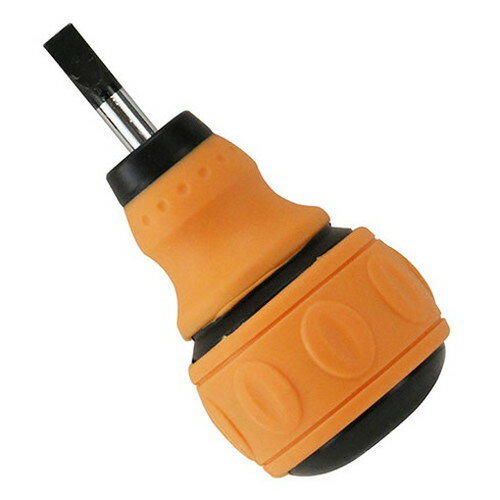 【用途】●ネジの締付け、緩め作業。【商品説明】●全長が短いため通常のドライバーが入らない狭所でネジ回しができます。●ボール形状グリップを掌で包み込む事で、押しながら回しがしやすく、ネジ頭を潰さないようにネジ回し作業できます。《スペック》■サ...