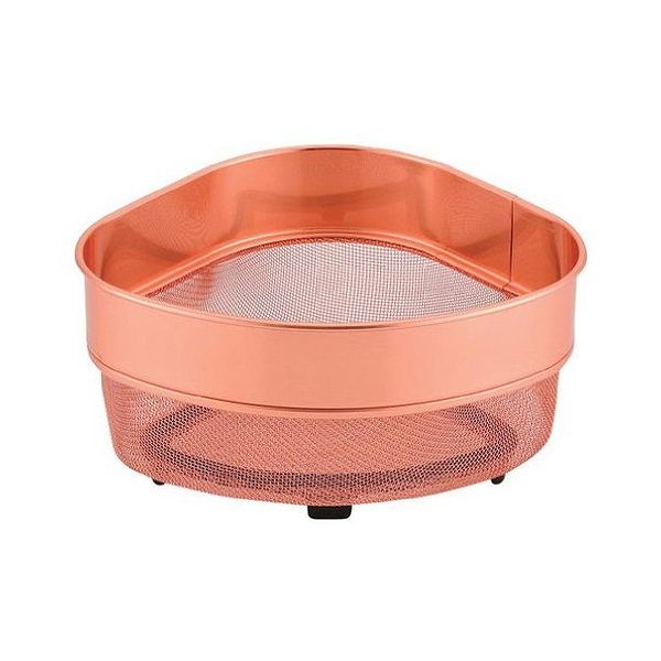 貝印 ニュークックデイ 銅製 三角コーナー メッシュタイプ DF1475JANコード：4901601457582【商品詳細】●銅製なのでヌメリが付きにくく、衛生的●ゴム足付きで、シンクを傷つけない 本体サイズ:210×147×123mm【送...