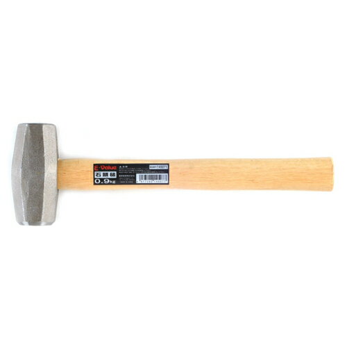 【用途】石頭鎚。【仕様】●頭重量0.9kg。【商品サイズ】奥行300×幅95×高さ50mm　重量1020g大工道具：金槌：石頭槌 E−Value：石頭槌：0.9KG ■商品コード：4977292145077■JANコード：497729214...