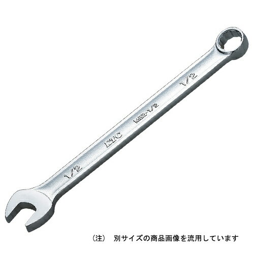 【用途】六角ボルト・ナットを締め緩めする為のコンビネーションレンチ。【機能・特徴】「新やり形ヘッド」採用により、世界最小クラスのヘッド幅を実現しました。柄は、しなりに強く、軽量化も図れるI型断面形状です。【仕様】●サイズ：11/16inch...