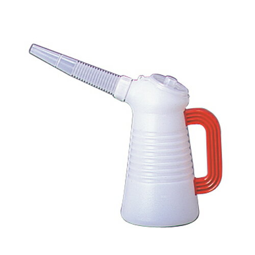 【用途】液体のうつしかえに。【機能・特徴】ハンドルの色4色で、中味を使い分けできます。【仕様】●こし網付　取っ手別体成形　容量：1L。【商品サイズ】奥行275×幅250×高さ114mm　重量185g作業工具：油：オイラー フルプラ：オイルジ...