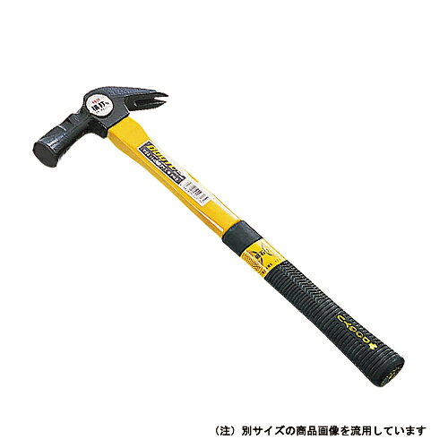 【用途】仮枠・土木作業。【機能・特徴】作業効率が大巾にアップします。磁石式の釘の仮止め機能が使いやすさをさらにひろげました。仮枠作業に使用する長い釘から短い釘までOKです。強靭なグラスファイバー柄です。【仕様】●全長：390mm。●頭全長：...