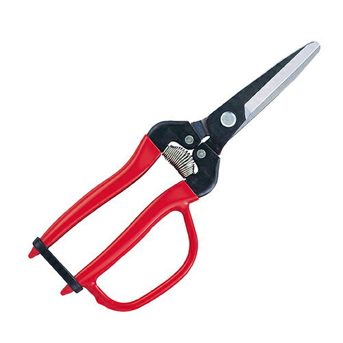 【用途】玉ねぎなどの野菜の収穫用。【機能・特徴】幅広刃で強力にカットします。刃先が丸く、野菜に傷をつけず収穫することができます。グリップはガード付で鋏を手に持ったまま採収できるなど使い勝手が良く、作業の効率をアップします。滑りにくいビニール...