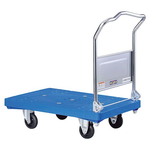 【用途】物品運搬用台車(ハンドトラック)。【機能・特徴】片手使用時から身体の大きさ、使い手による持ち方の癖などを科学的に捉え、より多くの快適な持ち方ができるユニバーサルデザインハンドル採用です。独自のリブ構造によりたわみを抑えた構造です。積...