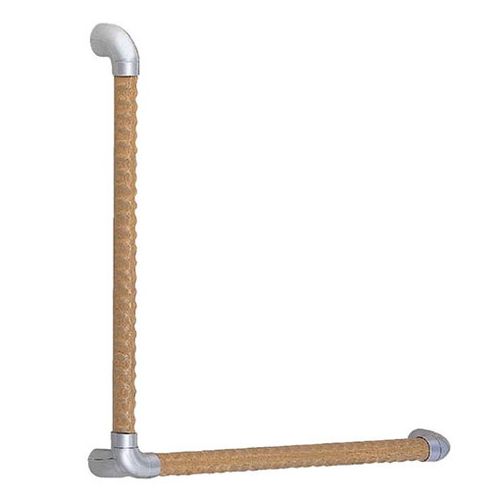 【用途】住宅の階段などの介護用手すりに使用できる手すり。【機能・特徴】3箇所にディンプル(くぼみ)加工が施された丸棒は、通常のものと比べより握りやすく、より滑らない仕様になっています。【仕様】●サイズ：600×600mm。●カラー：シルバー...