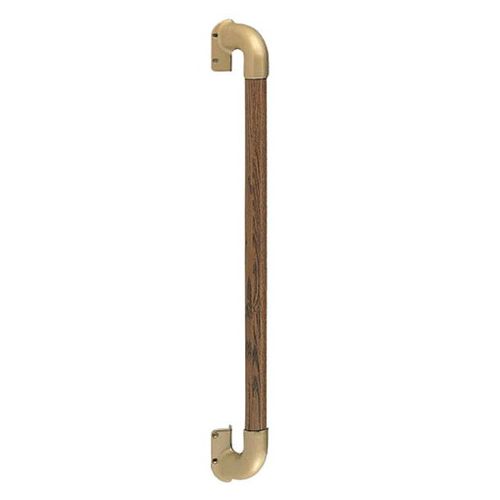 【用途】住宅の階段などの介護用手すりに使用できる手すり。【機能・特徴】手すり部分は自然木を使用し、手すりの太さは握りやすい径35mmになっています。【仕様】●サイズ：600mm。●カラー：アンティークゴールド・ミディアムオーク。●手すり径：...