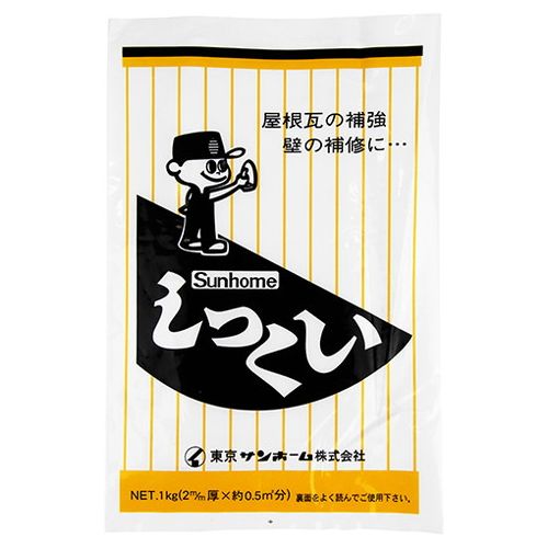 【用途】屋根瓦の補強、補修(瓦棒やビニール波板には使用できません)、壁の塗り替えや補修、家庭壁の下地作り等。【機能・特徴】水で練るだけで手軽にご使用いただけます。【仕様】●内容量：1kg。●1袋(1kg)当り施工面積：2mm厚×約0.5m2...