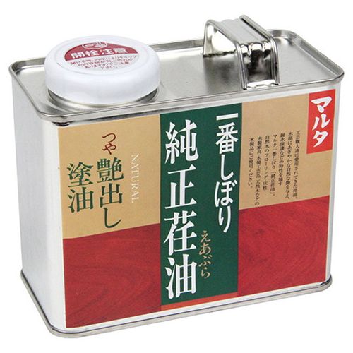 【用途】木材内装用塗油。【機能・特徴】有害な石油系化学物質、防腐剤、重金属を一切含まない、安心・安全な天然塗料です。自然木のフローリング、床柱、木製家具、木製工芸品、天然木などの木製品にご使用ください。木目を活かした自然な色と艶が出ます。木...