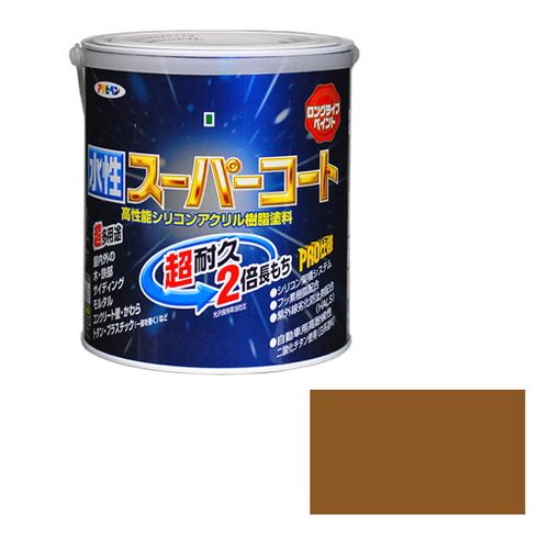 【用途】金属、スレート、コンクリート、サイディング、木部、しっくい、発泡スチロール等への塗装。【機能・特徴】特殊フッ素樹脂、シリコン架橋システム及び紫外線劣化防止剤の相乗効果で、汚れにくく、耐久性が格段に優れた高性能塗料です。酸性雨や酸性雪...