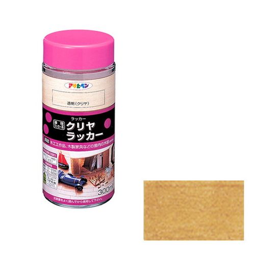 【用途】木工工作品、木製家具などの屋内の木部(床を除く)への塗装。【機能・特徴】透明性に優れ、美しいツヤに仕上がります。乾きが速く、キズがつきにくいニスです。【仕様】●内容量：300mL。●色：透明(クリヤ)。●標準塗り面積(2回塗り)：1...