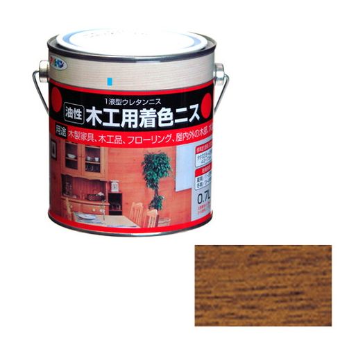 【用途】木製家具、木工品、フローリング、屋内外の木部、木製品への塗装。【機能・特徴】摩擦、衝撃に強く、耐久性に優れているので、木製家具、木工品、廊下、建物木部のニス仕上げに最適です。【仕様】●内容量：0.7L。●色：メープル。●標準塗り面積...