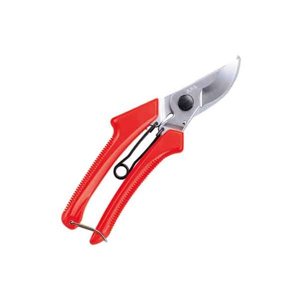 【商品特長】【用途】庭の花木・果樹の剪定作業。【機能・特徴】同サイズの剪定鋏の中でも最も軽い商品です。【仕様】●全長：195mm。●刃長：51mm。●重量：160g。●生木切断能力：約15mm。●刃コーティング：ハードクローム。【材質】●刃...