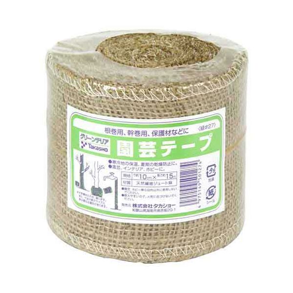 【商品特長】【用途】緑化樹用テープ。【機能・特徴】寒冷地の保湿、夏季の乾燥防止に使用できます。天然素材のため腐ります。【仕様】●幅(約)10cm×長さ(約)15m。【材質】●天然繊維ジュート麻。【商品サイズ】幅100×高さ100×奥行100...