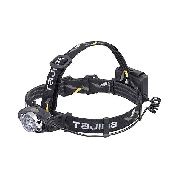 【商品特長】【用途】現場作業用LEDヘッドライト。【機能・特徴】明るさは3つのモードで切り替え可能です(420lm-200lm-50lm)。単三形乾電池3本で、最長25h(50lmの場合)使用可能です。外部電源ボックスは、手袋をしたまま簡単...