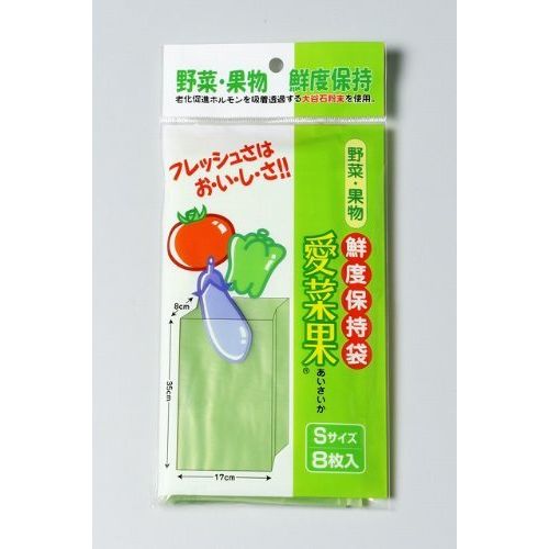 【商品詳細】サイズ:約25(17+8)×35×0.005cm本体重量:約8.3g材質:ポリエチレン原産国:日本「もったいない」にならないように！特売日にまとめて買って、上手に保存！！【特長】・エチレンガスを吸着透過させる「大谷石」の粉末をポ...