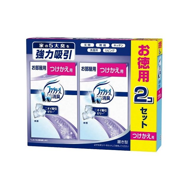 【商品詳細】史上最強消臭で、ニオイレベル0に挑戦。消臭成分増量で消臭パワー大幅アップ！香りでごまかさずにしっかり消臭します。靴箱用、無香つけかえ2個パック発売で使用率、使用量を拡大！既存ラインも消臭パワーアップでパッケージも一新！製造国：日...