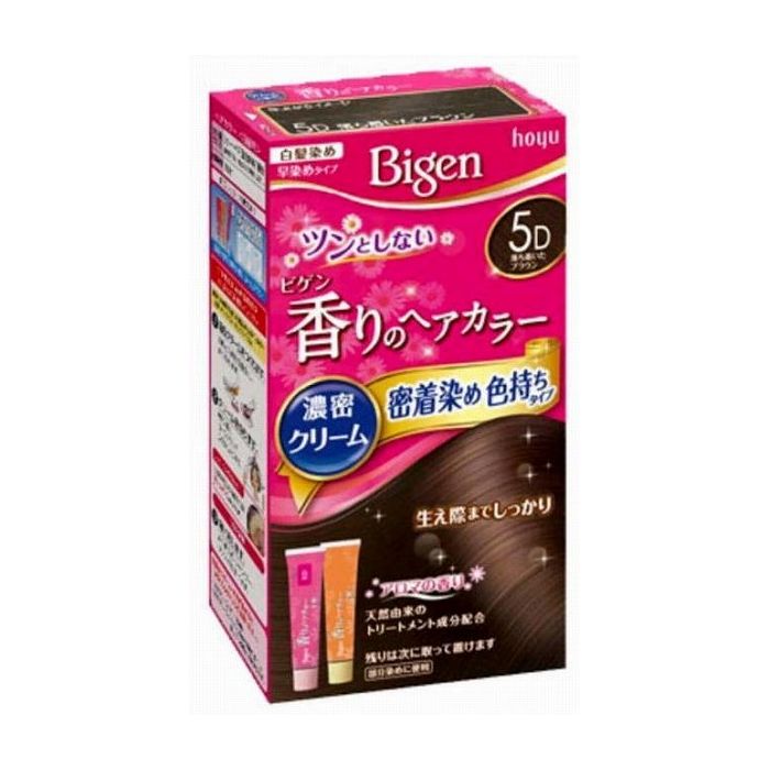 ビゲン香りのヘアカラークリームが「染まり」と「色持ち」をアップして新登場！濃密クリームが生え際に密着染め。色持ち成分配合。日にちが経っても髪色キレイ！ツンとしないほのかなアロマの香りの白髪染め。商品区分:医薬部外品製造国:日本メーカー名:ホ...