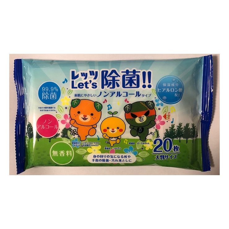 ※こちらの商品は単品（またはパック）商品が6個セットでの販売となります。↓単品商品情報↓除菌ができるノンアルコールタイプで、アルコールに敏感な方に。身の回りの除菌や、汚れ落とし、介護等に。大判サイズで拭き心地満点。無香料・パラベンフリーで安...