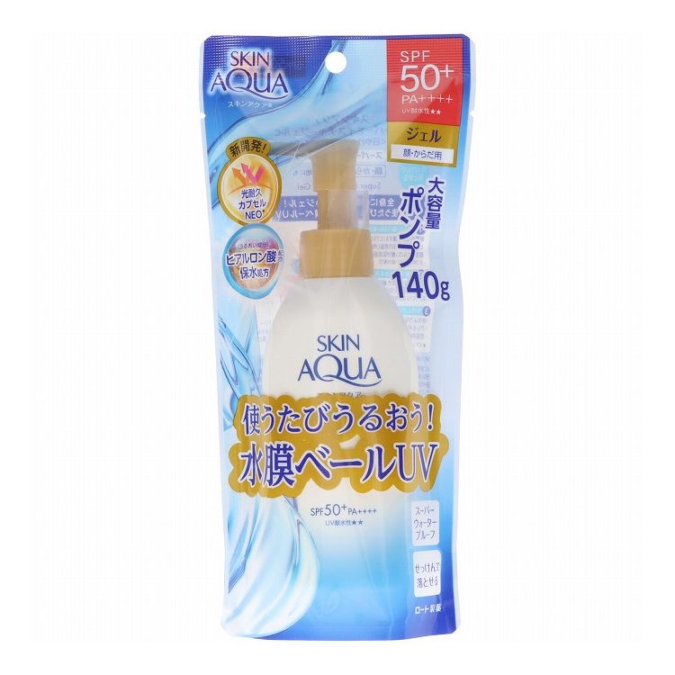 【商品説明文】全身にのばしやすいジェルタイプの日やけ止め。ヒアルロン酸naと超低分子ヒアルロン酸が肌表面と角層深くで保水し、肌吸着型ヒアルロン酸が肌表面にうるおいを留めます。水のようなつけ心地。無香料、無着色、鉱物油フリー、パラベンフリー。...