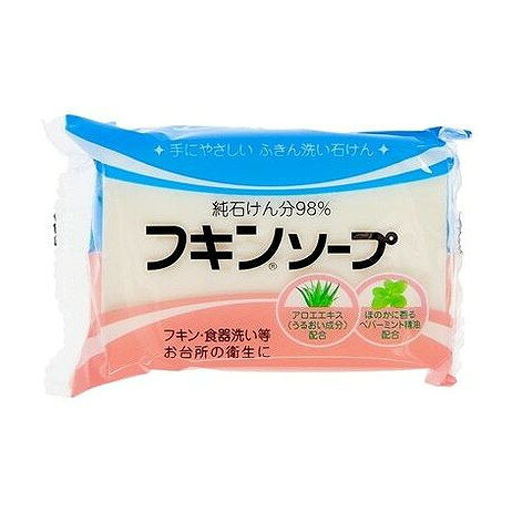 【商品詳細】●手にやさしいふきん洗い用石けん。●ふきんの汚れやニオイをしっかり落とします。●天然の良質な油脂を使用、純石けん分98％。●フキンばかりでなく、食器にも使えます。●ペパーミントの香り。成分:純石けん分（98％、脂肪酸ナトリウム、...