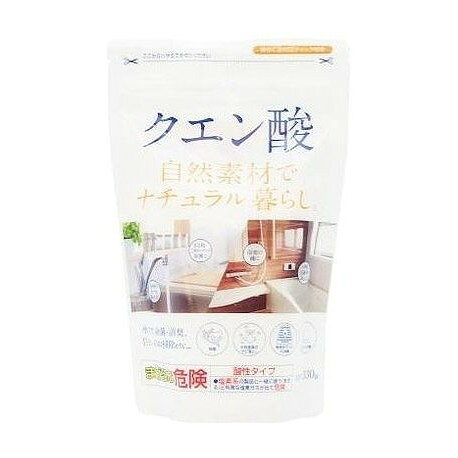 【商品詳細】自然素材で人気のクエン酸です。保存に便利なチャック付きスタンドパックです。成分:クエン酸（無水）メーカー名:カネヨ石鹸生産国・加工国:日本内容量:330G【代引きについて】こちらの商品は、代引きでの出荷は受け付けておりません。【...