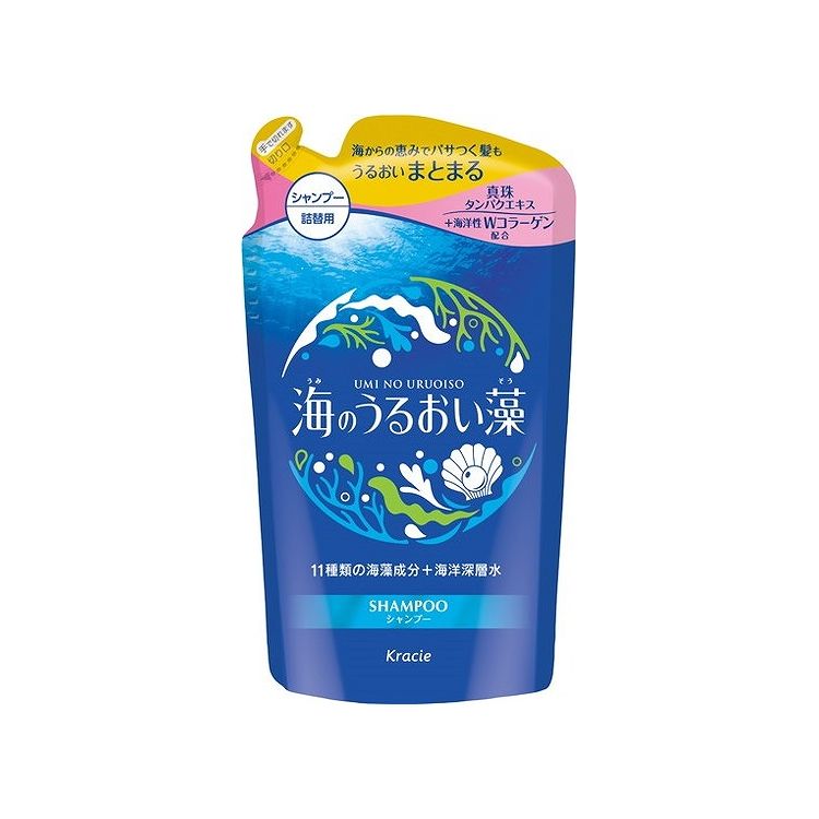 【商品説明】●うるおいが不足し、パサついた髪に芯からうるおいとツヤを与え、健康的な髪にするうるおいケアシリーズ●厳選したミネラル、11種類の海藻成分と海洋深層水配合。ダメージで傷んだ髪にうるおいを与え、髪を補強しうるおいを保つ●新配合真珠タ...