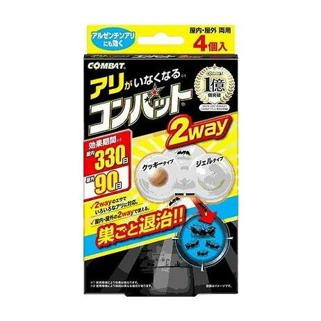 【商品詳細】クッキータイプとジェルタイプ、2種類のエサで色々なアリに対応するアリ用ベイト剤。屋内でも屋外でも使える。効果は屋内で約330日、屋外で約90日。4個入。成分:【有効成分】フィプロニルメーカー名:大日本除虫菊生産国・加工国:イタリ...