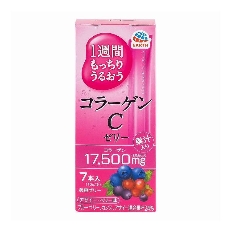 【商品詳細】●1週間もっちりうるおう●アサイー・ベリー味（ブルーベリー、カシス、アサイー混合果汁24％）●7本入（10g／本）●美容ゼリー●7つの美感成分配合（1）プラセンタエキス（2）低分子コラーゲンペプチド（3）エラスチン（4）プロテオ...