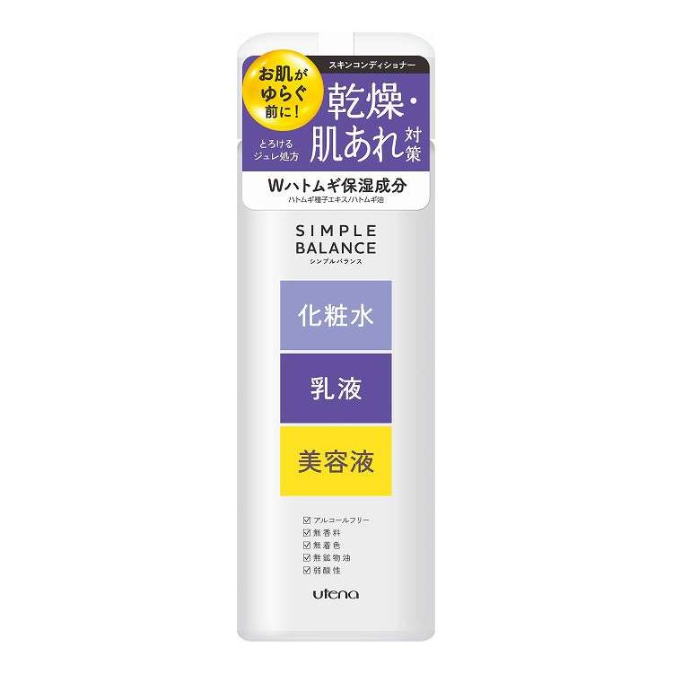 【商品詳細】多機能スキンケアシンプルバランスから新登場！ハトムギエキス配合のオールインワンジュレ化粧水。●人気のハトムギエキス配合オールインワン●お肌でとろけるぷるぷるのジュレ化粧水●スキンコンディショナー効果成分水、DPG、グリセリン、エ...