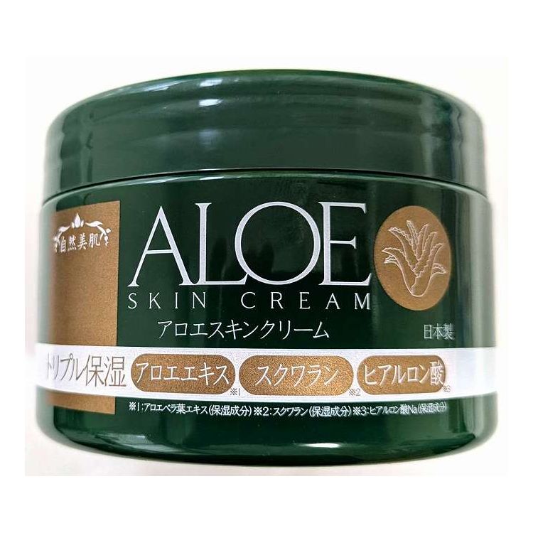 【商品詳細】アロエエキスにスクワランとヒアルロン酸を配合。トリプル保湿で進化したスキンクリーム。なめらかに伸びて、適度な水分と油分を補給。顔はもちろん、手足や全身に幅広く使用できます。成分:水・ミネラルオイル・DPG・グリセリン・ステアリン...