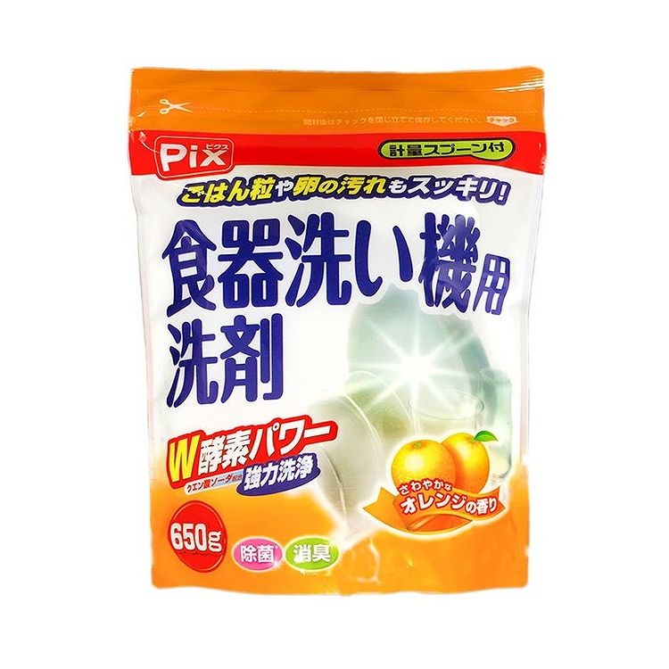 【商品説明】なかなか落ちにくいご飯粒や卵の汚れもすっきり。クエン酸ソーダ配合のダブル酵素パワーで強力洗浄。各メーカー機種対応の食洗機用洗剤です。【商品詳細】商品区分：日用雑貨品内容量：650G製造国：日本本体重量(g)：672成分界面活性剤...