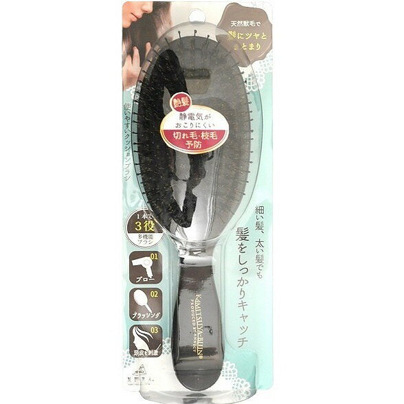 このページは4544434100524単品が6個セットの商品ページです【商品特徴】獣毛とナイロンピン同時植毛のクッションブラシ。ブロー・ブラッシング・頭皮マッサージの3役を1本で簡単にできます。【製造者】（株）アヌシ【生産国】中華人民共和国...