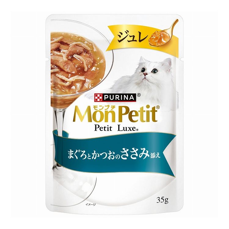 【商品説明】プチリュクスパウチ‐少しだけ、だから贅沢〇原材料魚介類（かつお、まぐろ、フィッシュエキス）、肉類（ささみ）、増粘安定剤（加工でんぷん、増粘多糖類）、調味料、カラメル色素、ビタミン〇賞味期限別途パッケージに記載※仕入れ元の規定によ...
