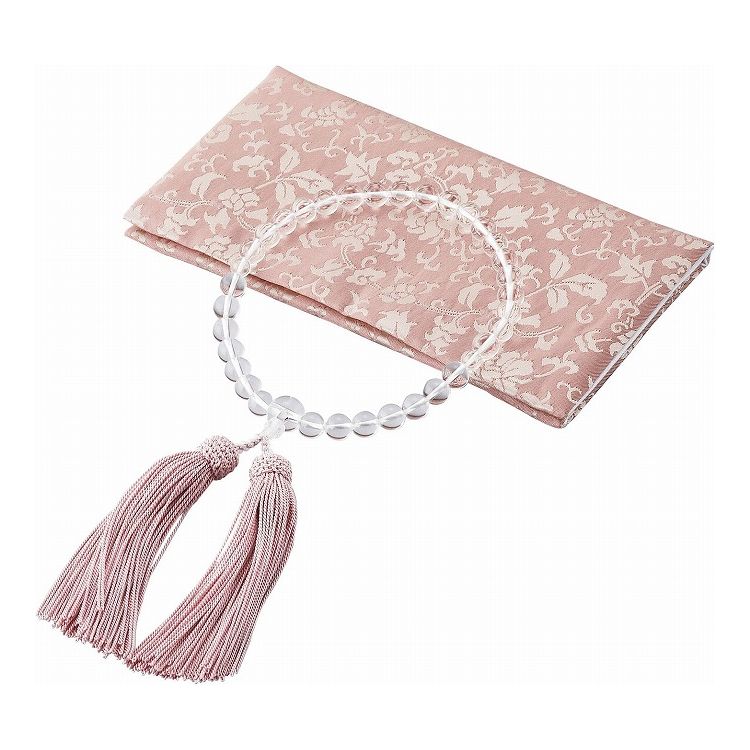 略式念珠ですので、どなた様も宗派を問わずご使用いただけます。持っておきたい弔事のアイテム、信頼のブランド『京念珠』をお届けします。【商品内容】念珠内周約250mm・念珠入れ約97×165mm【生産国】：日本【備考】※念珠は手作品の為形状・色...