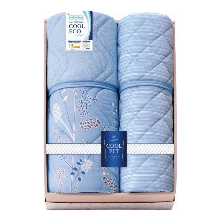 夏の寝苦しい夜には冷感素材で涼しく快適快眠。ヒンヤリ感にこだわったサラッと快適な快眠寝具です。【セット内容】冷感敷パット1000×2000mm・冷感&オールシーズンパイル肌布団1400×1900mm【商品サイズ】-【材質】冷感敷パット：（表...